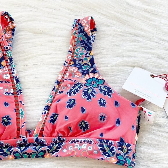 Red Carter | Swim | New Red Carter Positano Plunge Bikini Swimsuit Top ...